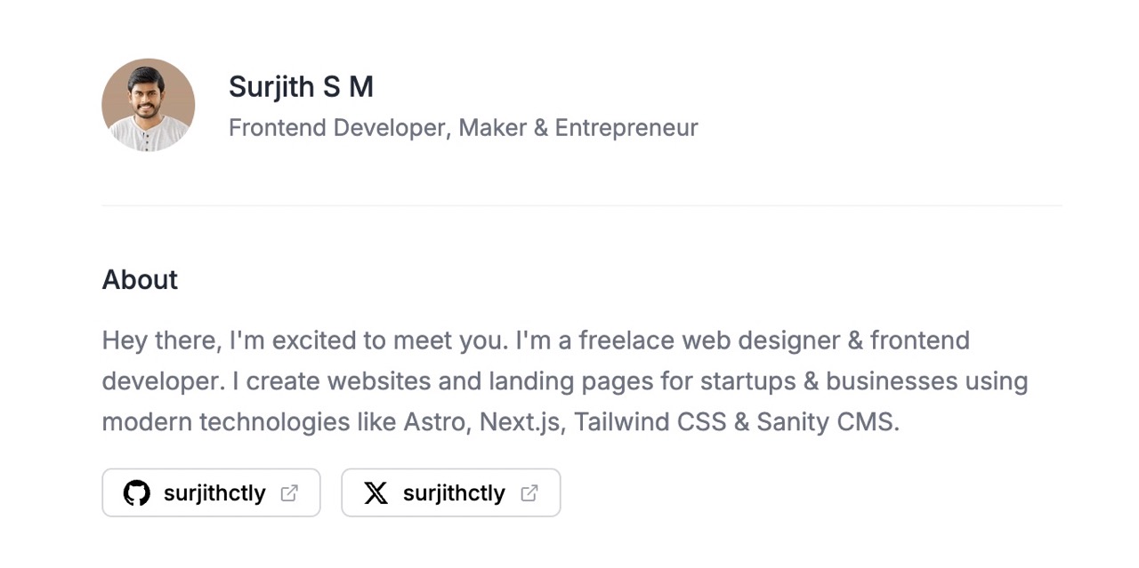 Surjith S M — Freelance Web Designer & Developer